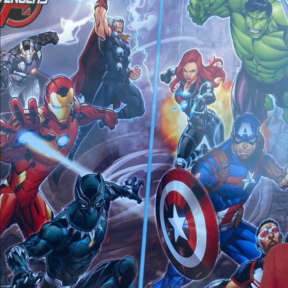 Marvel | Other | Marvel Avengers Xl Wall Art W Birthday Banner | Poshmark